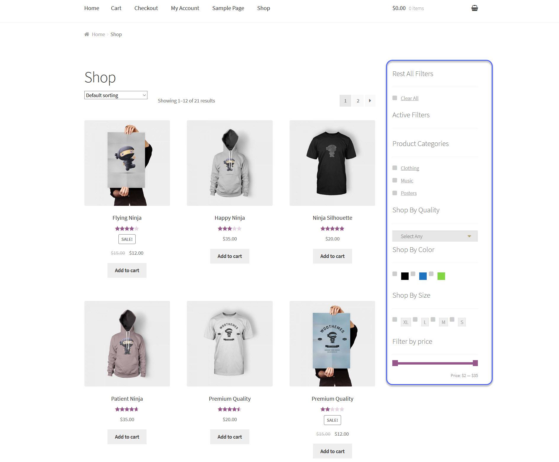 Woocommerce Product Filter Ajax Layered Navigation By Extendons Codecanyon